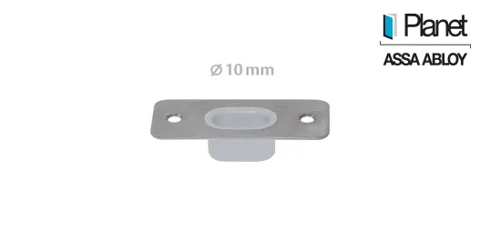 Planet BM Ø10 mm floor strike set, narrow, INOX | Planet